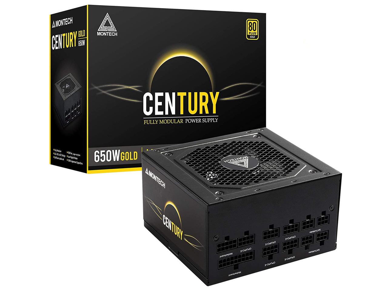 Power Supply MONTECH CENTURY 650W Gold 80 Plus Gold Certified Full ...